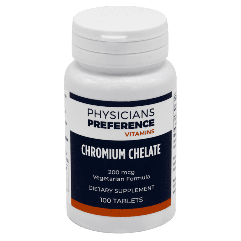 Chromium Chelate 200 mcg 100 Tablets - Physicians Preference Vitamins