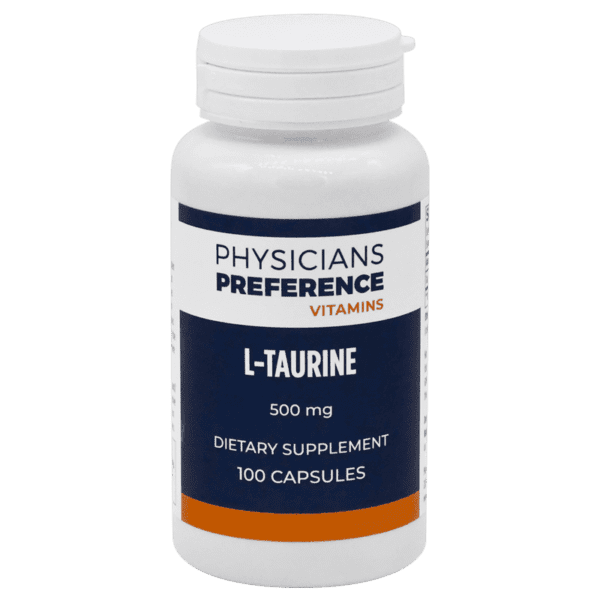 L-Taurine 500 mg 100 Capsules - Physicians Preference Vitamins