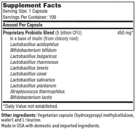 Probiotic Blend 100 Capsules - Physicians Preference Vitamins